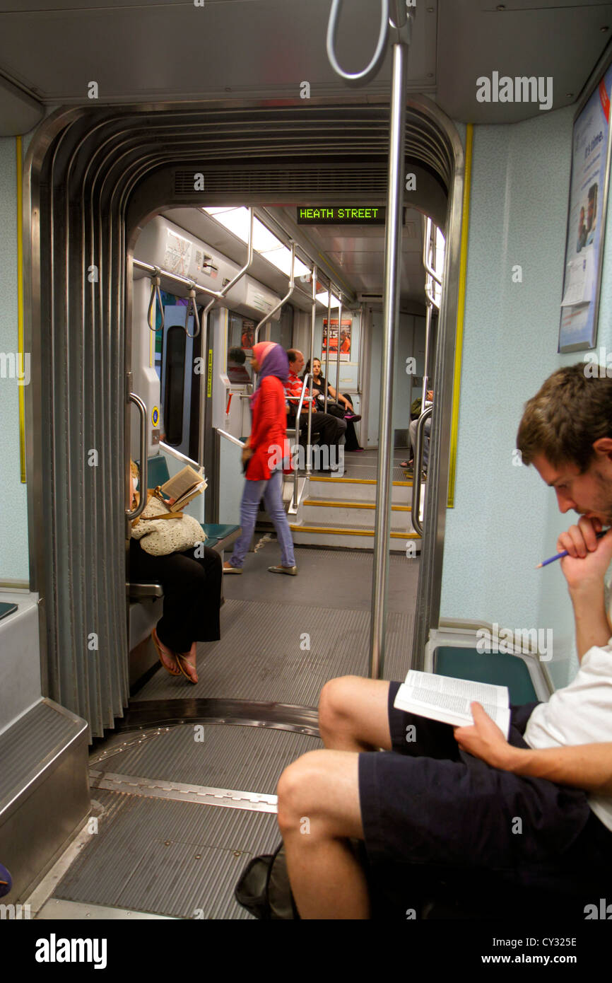 Green line train boston hi-res stock photography and images - Alamy