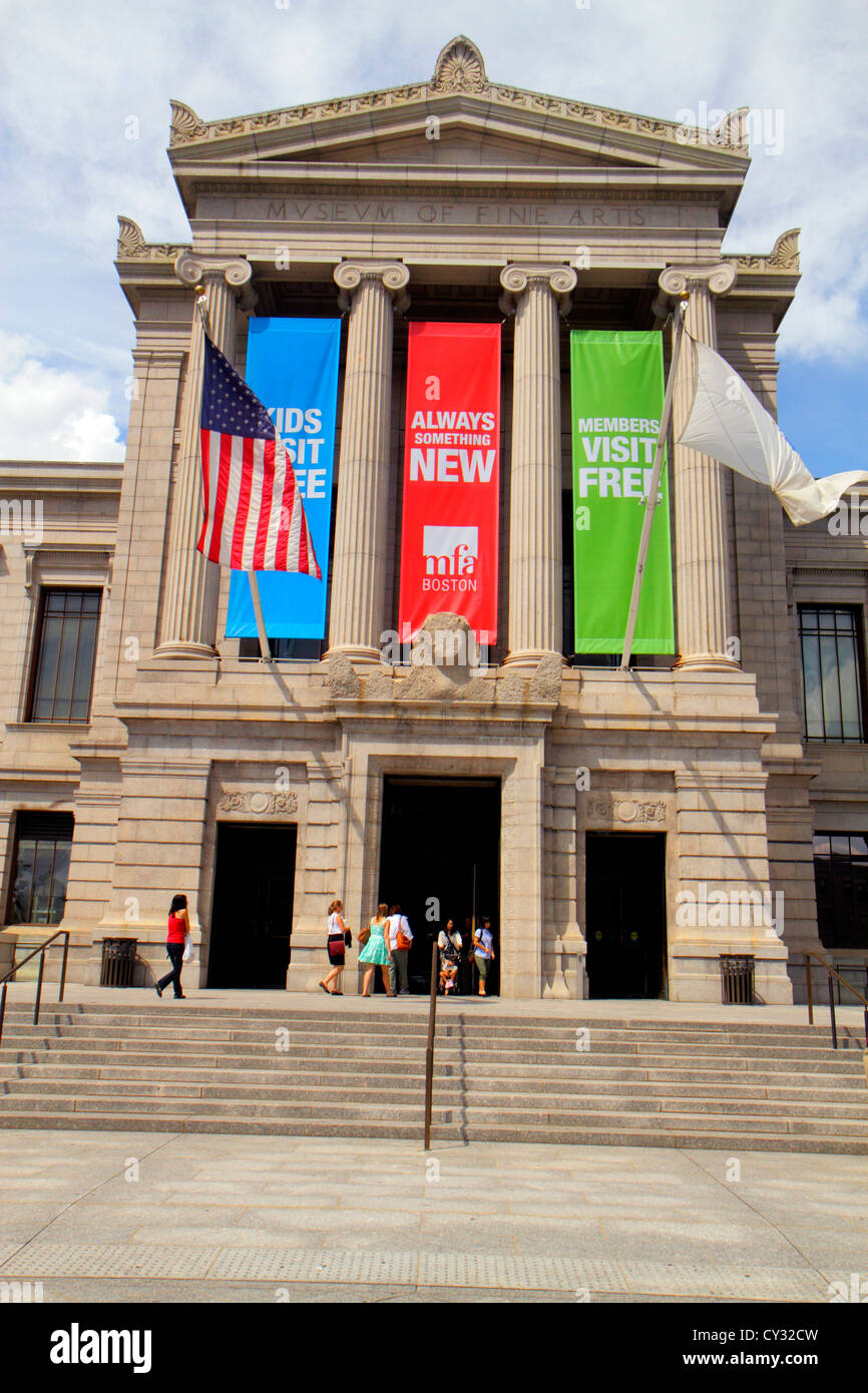 Boston Massachusetts,Huntington Avenue,Museum of Fine Arts,front ...