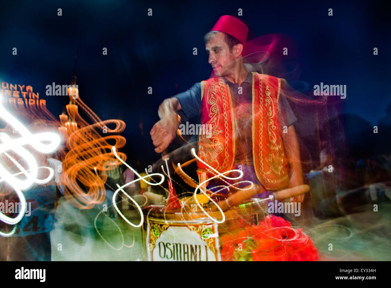 street vendor selling sweets, istanbul Stock Photo - Alamy