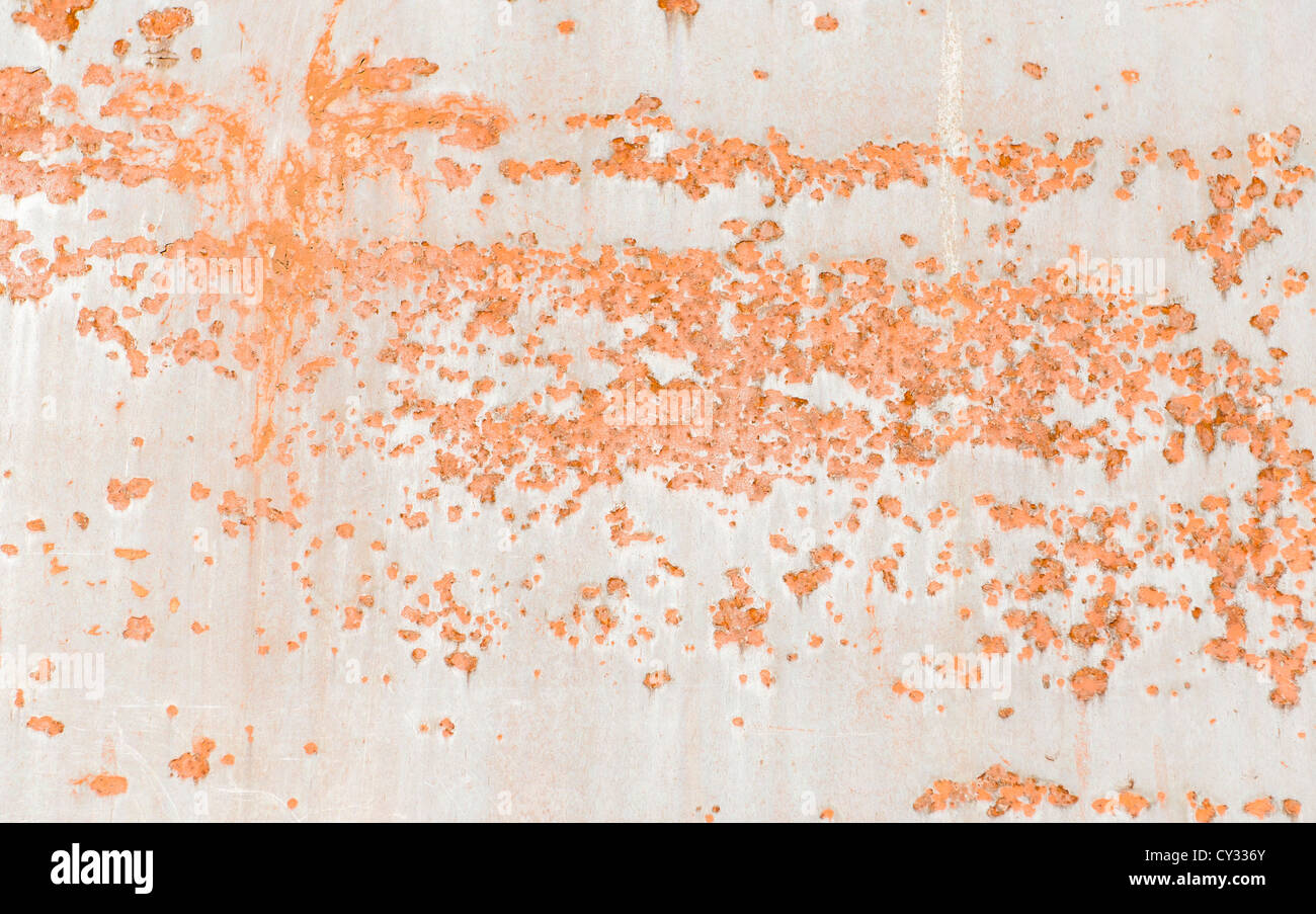 Abstract texture of stainless steel metal with random rust marks Stock ...