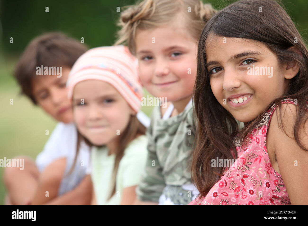 Group of children Stock Photo - Alamy