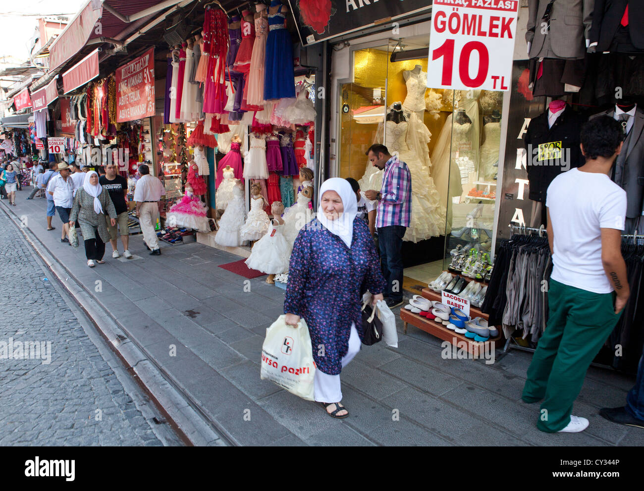 shops in old town istanbul Stock Photo - Alamy