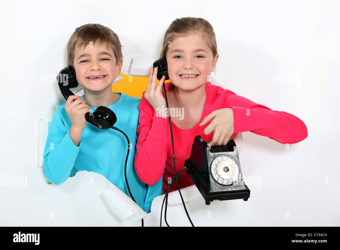 Child with broken phone Stock Photo - Alamy