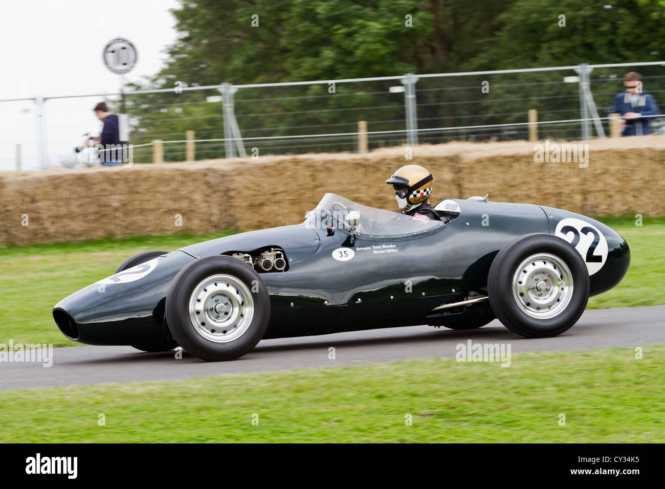 1955 Connaught B-Type with driver Simon Diffey at the 2012 Goodwood ...