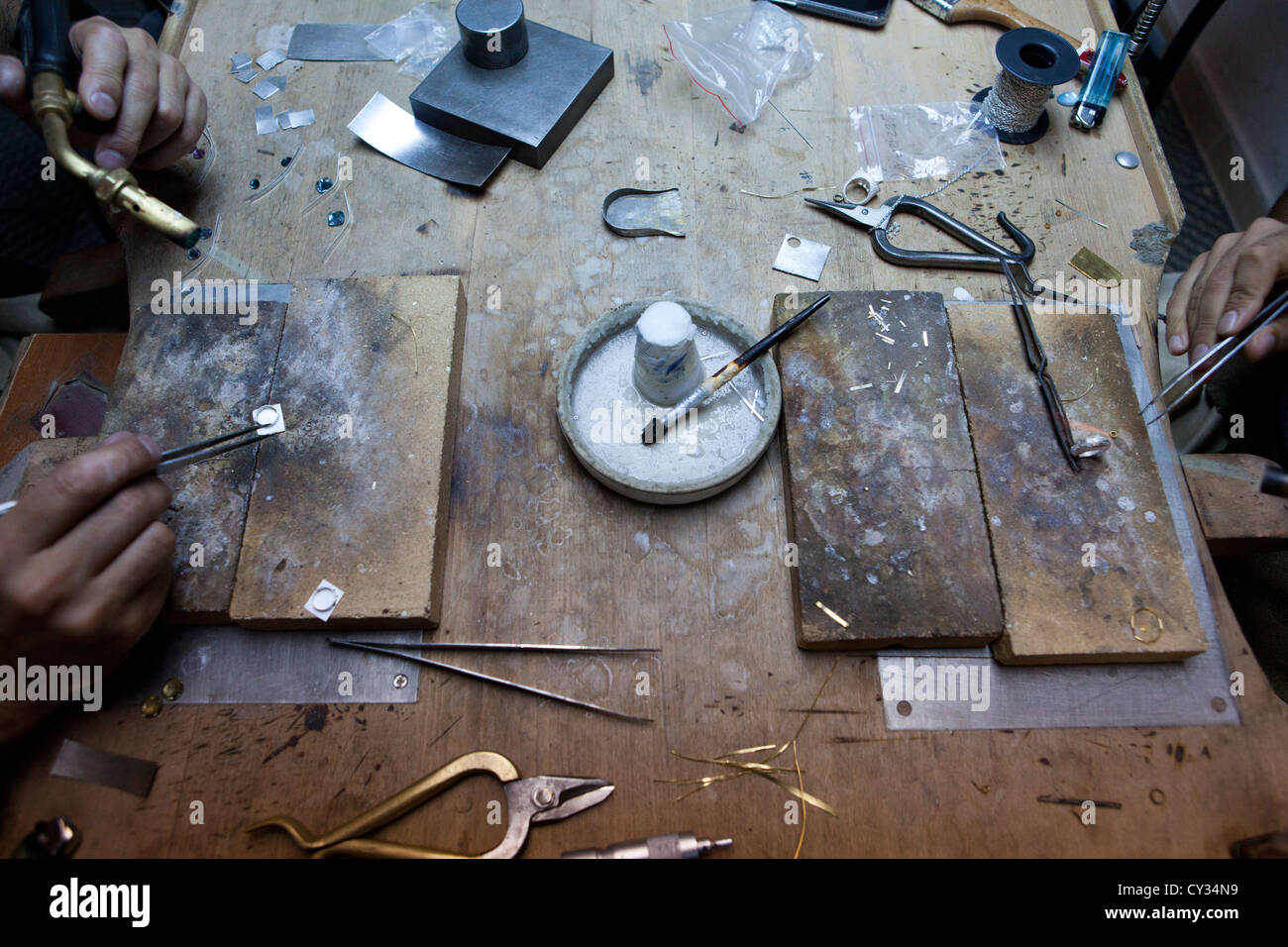 goldsmith at work Stock Photo - Alamy
