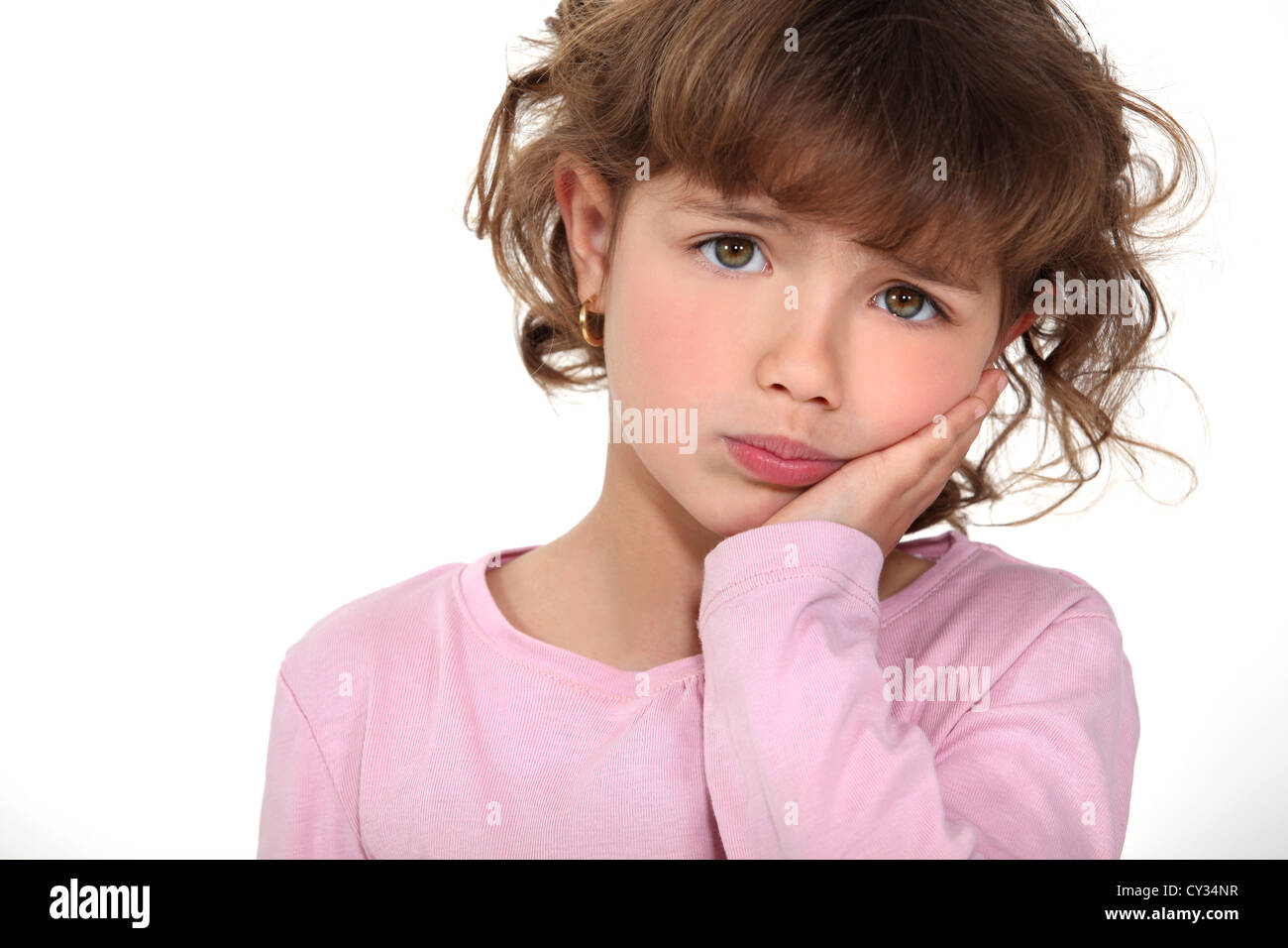 Cute little girl pouting Stock Photo - Alamy Cute little girl pouting Stock Photo - Alamy