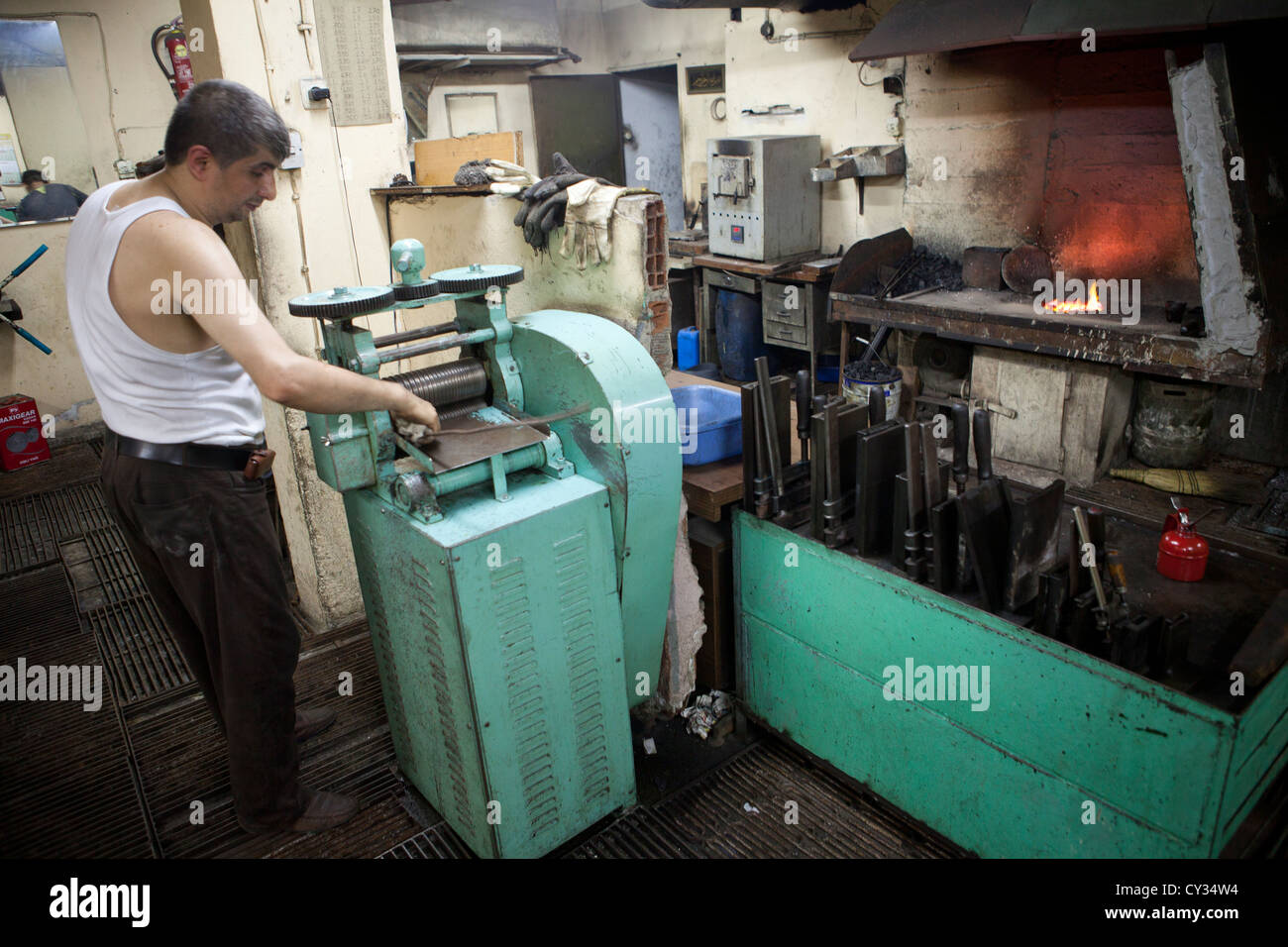 metal worker, istanbul Stock Photo - Alamy