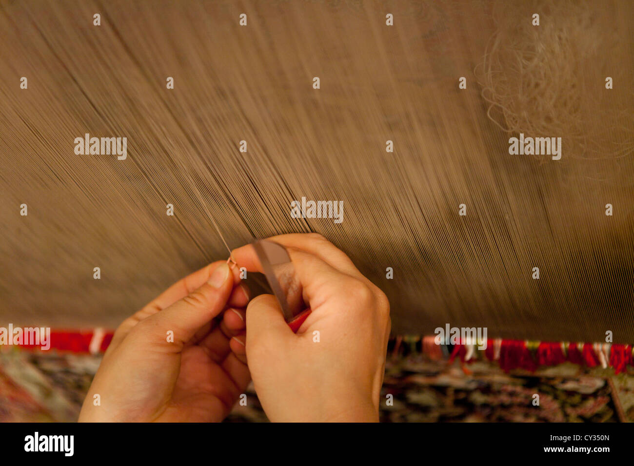 Carpet weaving machine hi-res stock photography and images - Alamy