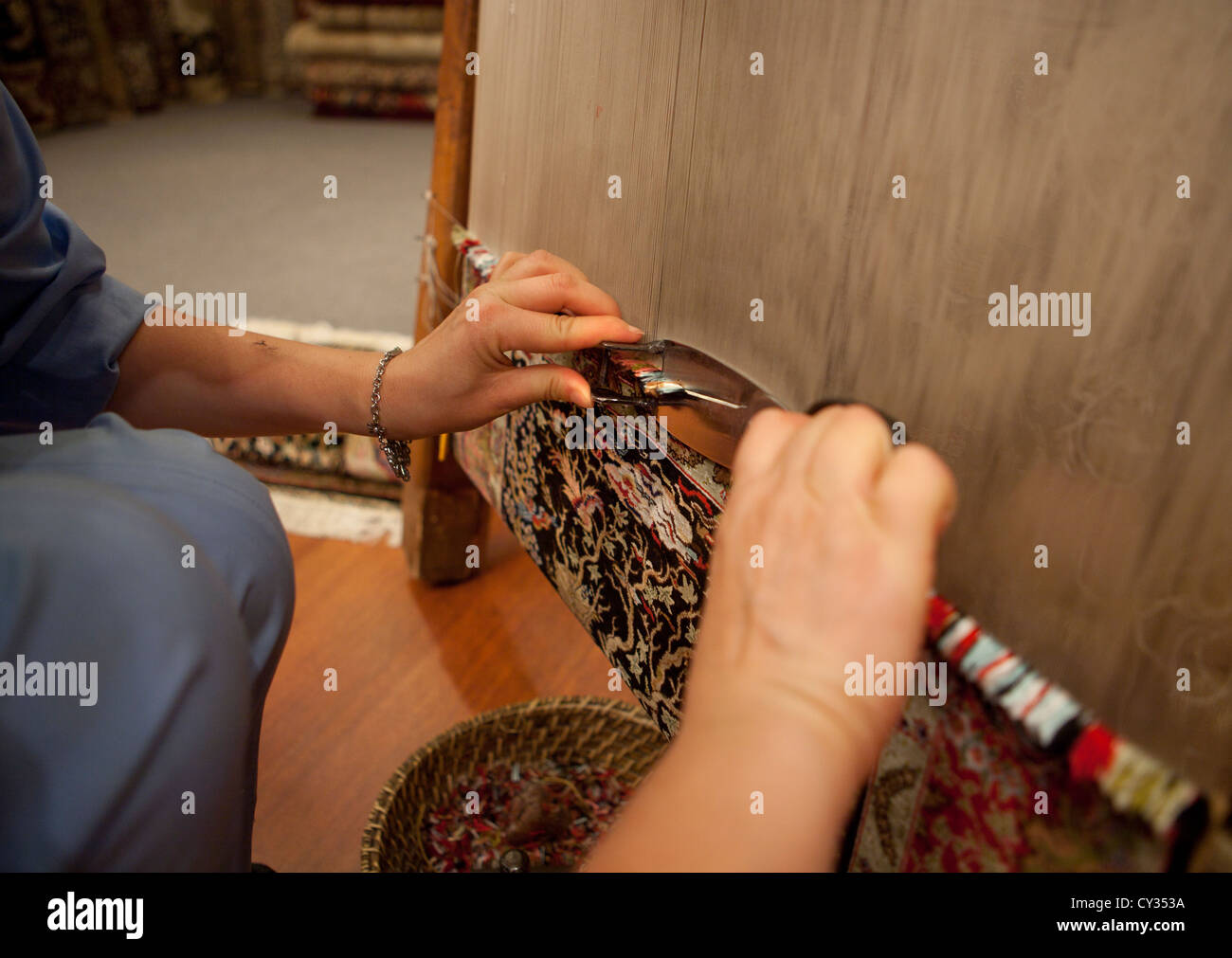 Carpet weaving workshop hi-res stock photography and images - Alamy