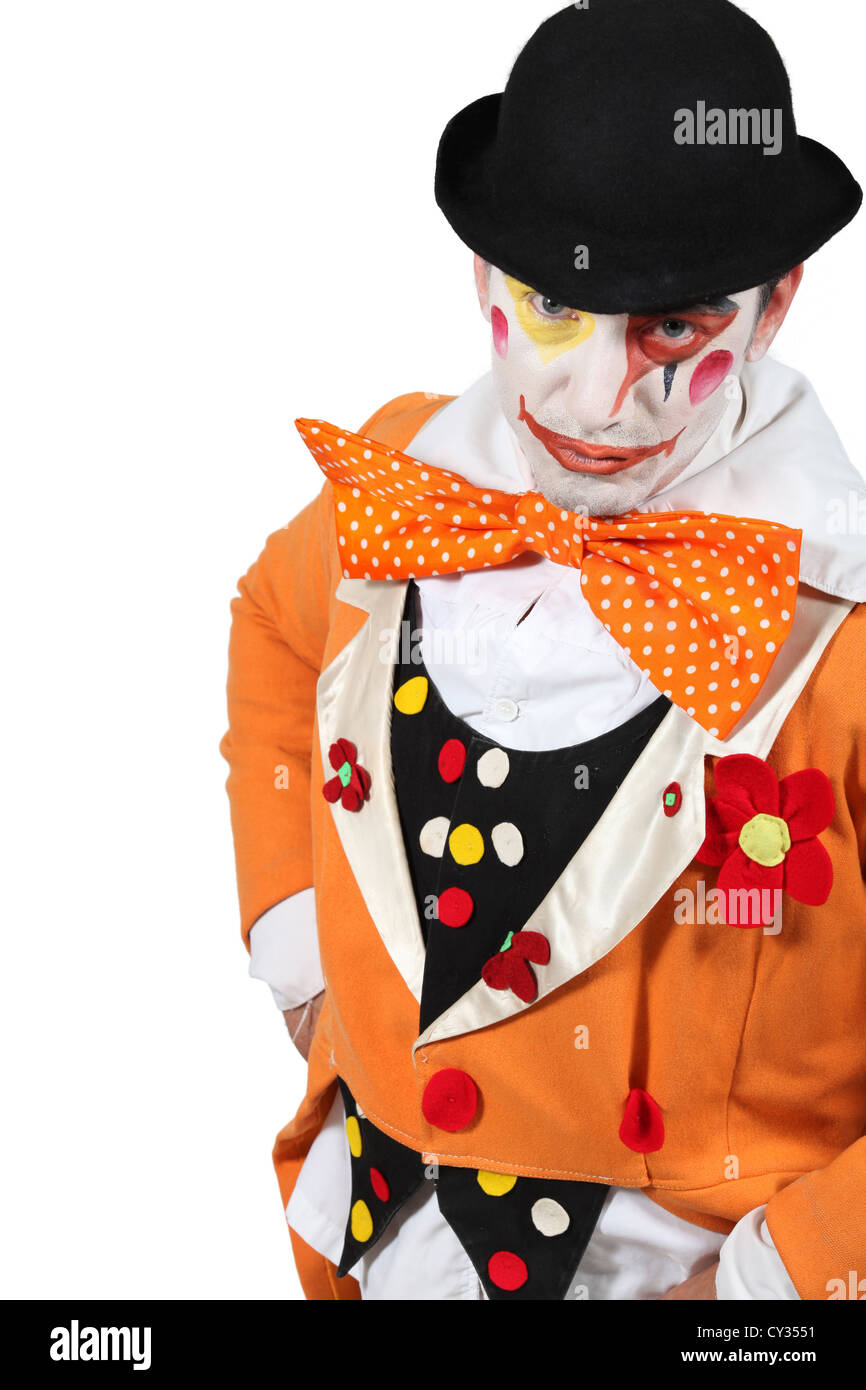man dressed as clown Stock Photo - Alamy
