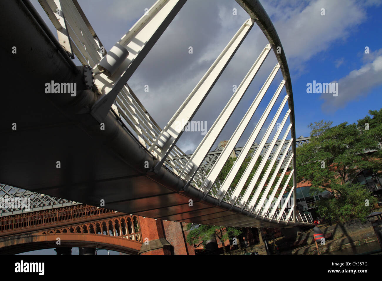 Merchants bridge manchester castlefield hi-res stock photography and ...