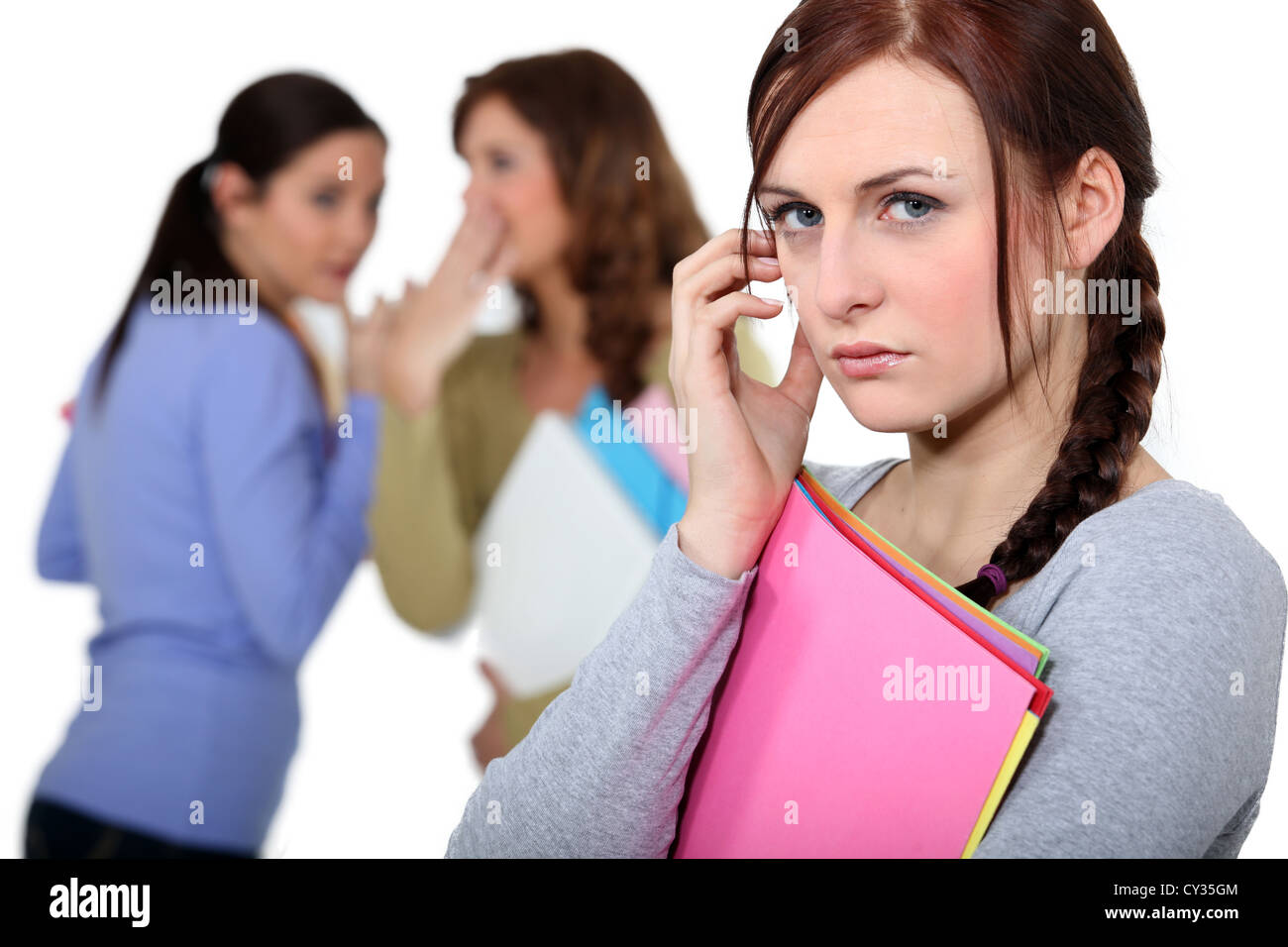 Schoolgirl being bullied Stock Photo - Alamy