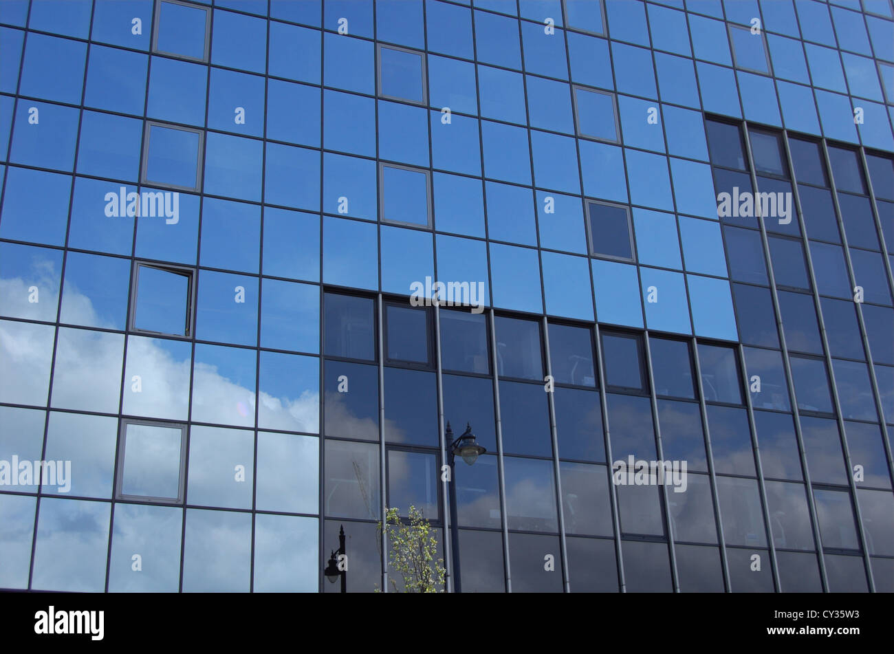 Glass facade of a modern office building Stock Photo - Alamy