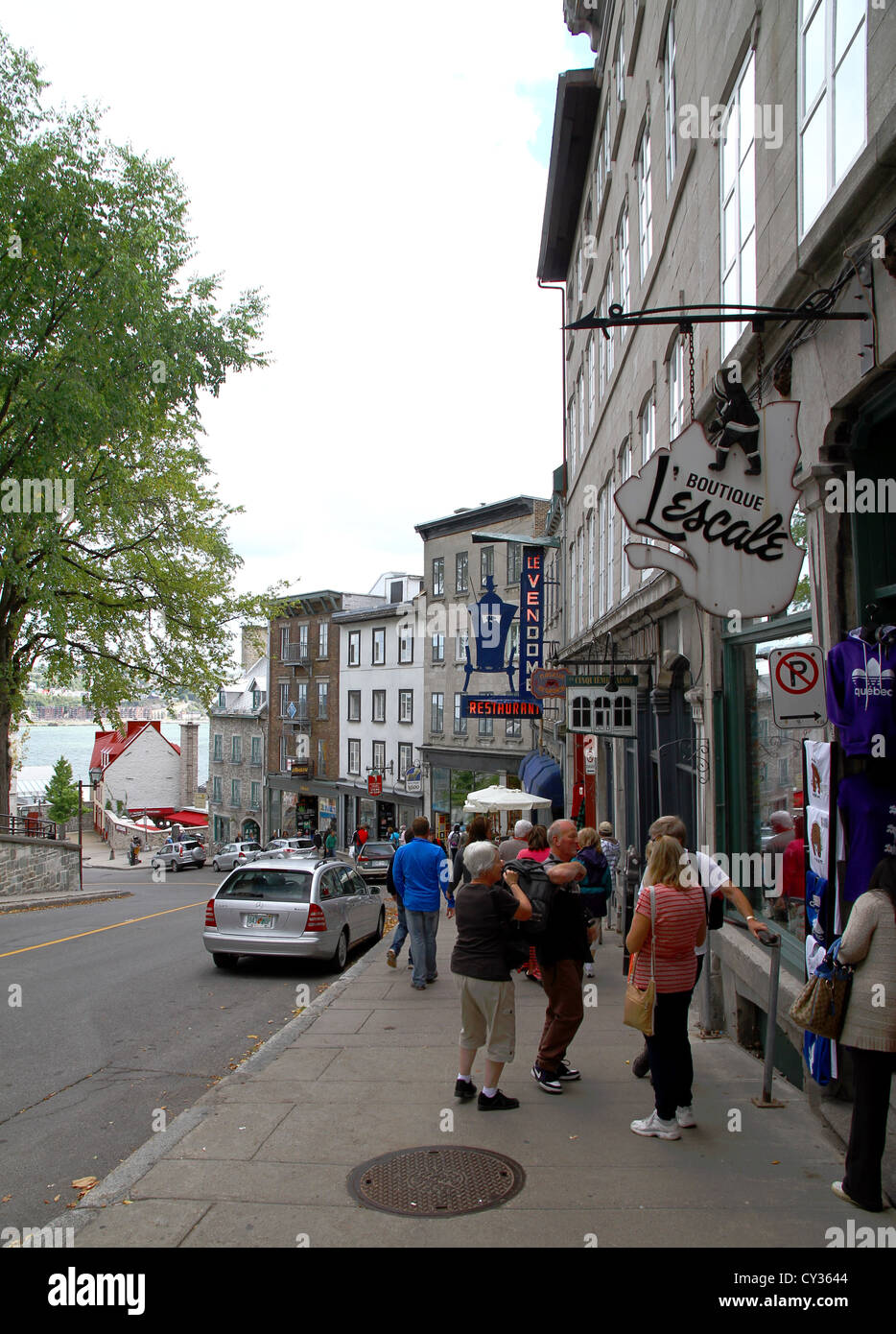 Quebec City Street Stock Photo - Alamy