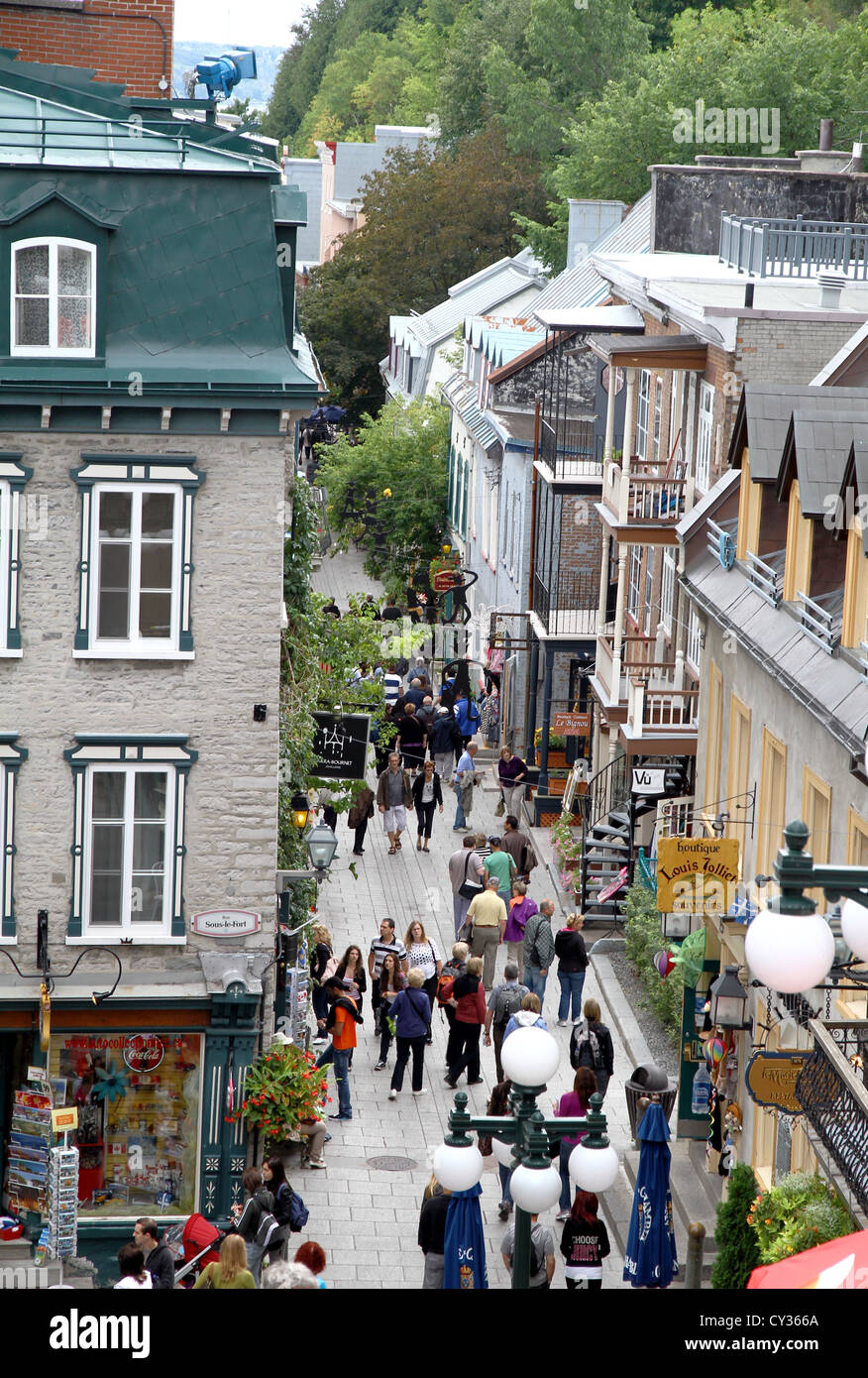 Quebec City Old Centre Stock Photo - Alamy