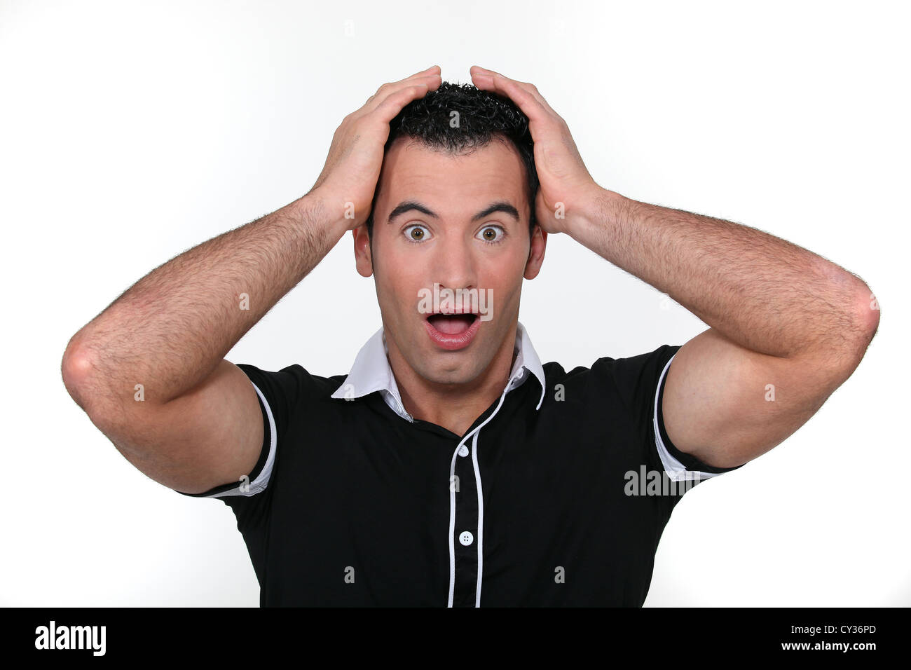 Portrait of a surprised man Stock Photo - Alamy