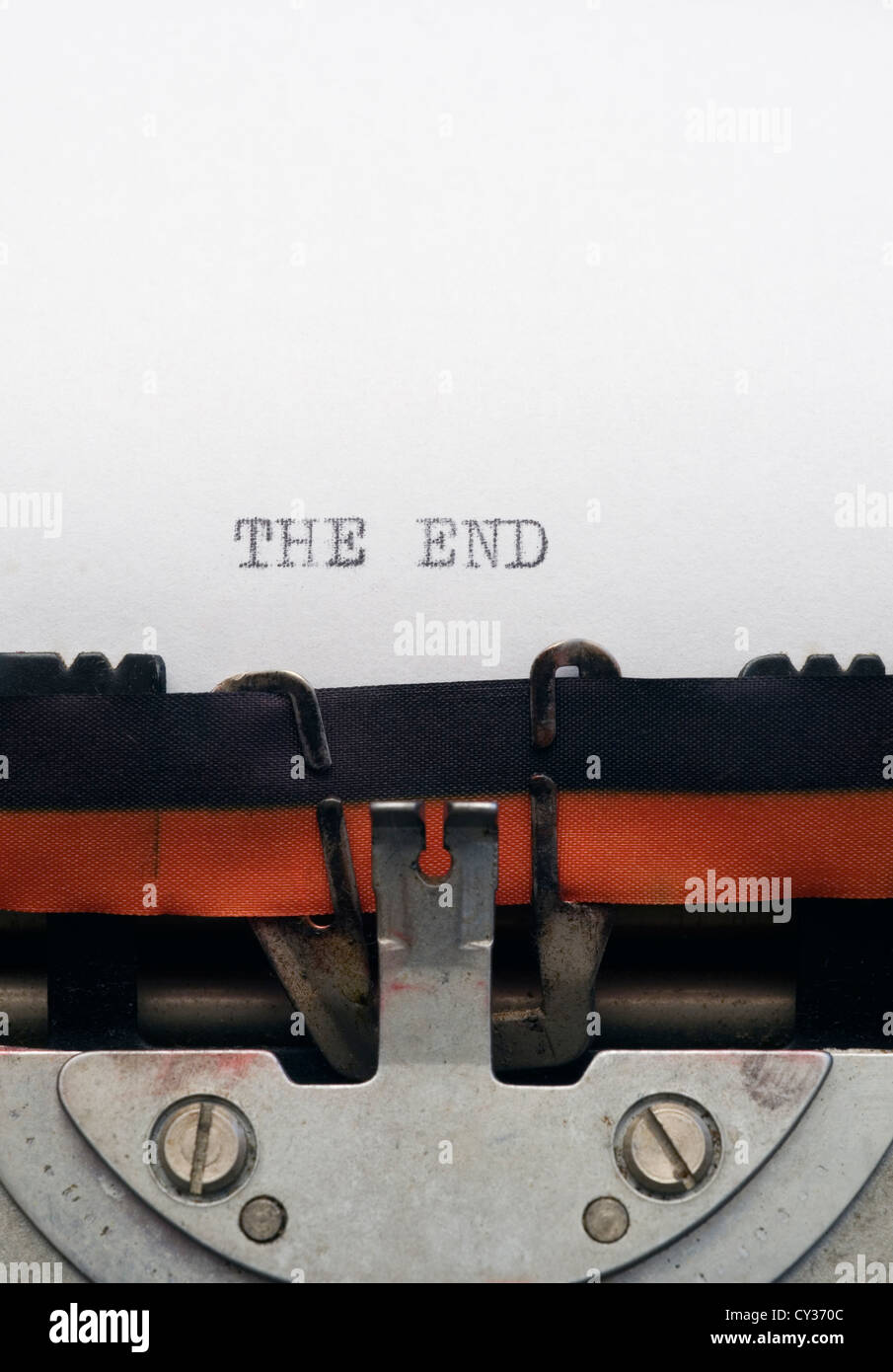 The end typed hi-res stock photography and images - Alamy