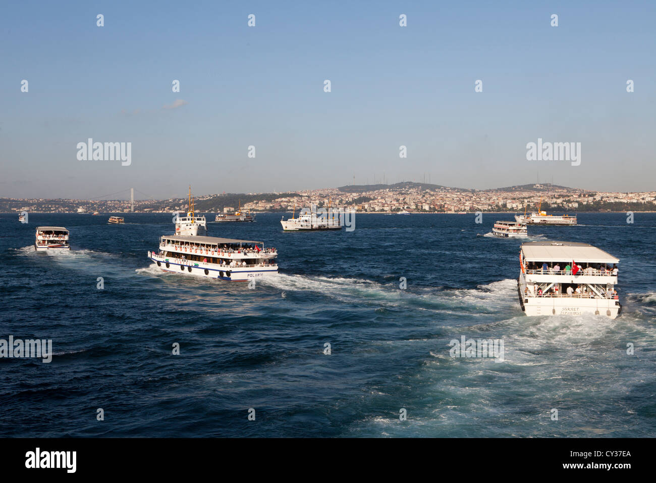ferry on the Bosphorus, istanbul Stock Photo - Alamy