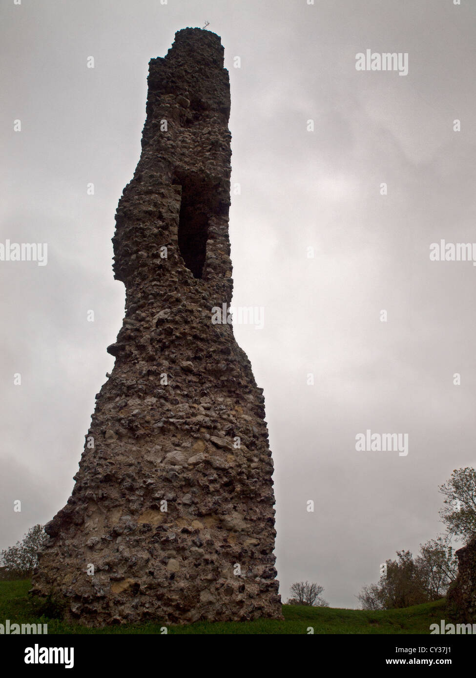 The remains of Bramber Castle Stock Photo - Alamy