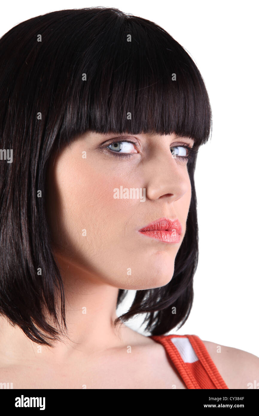 A look of contempt Stock Photo - Alamy