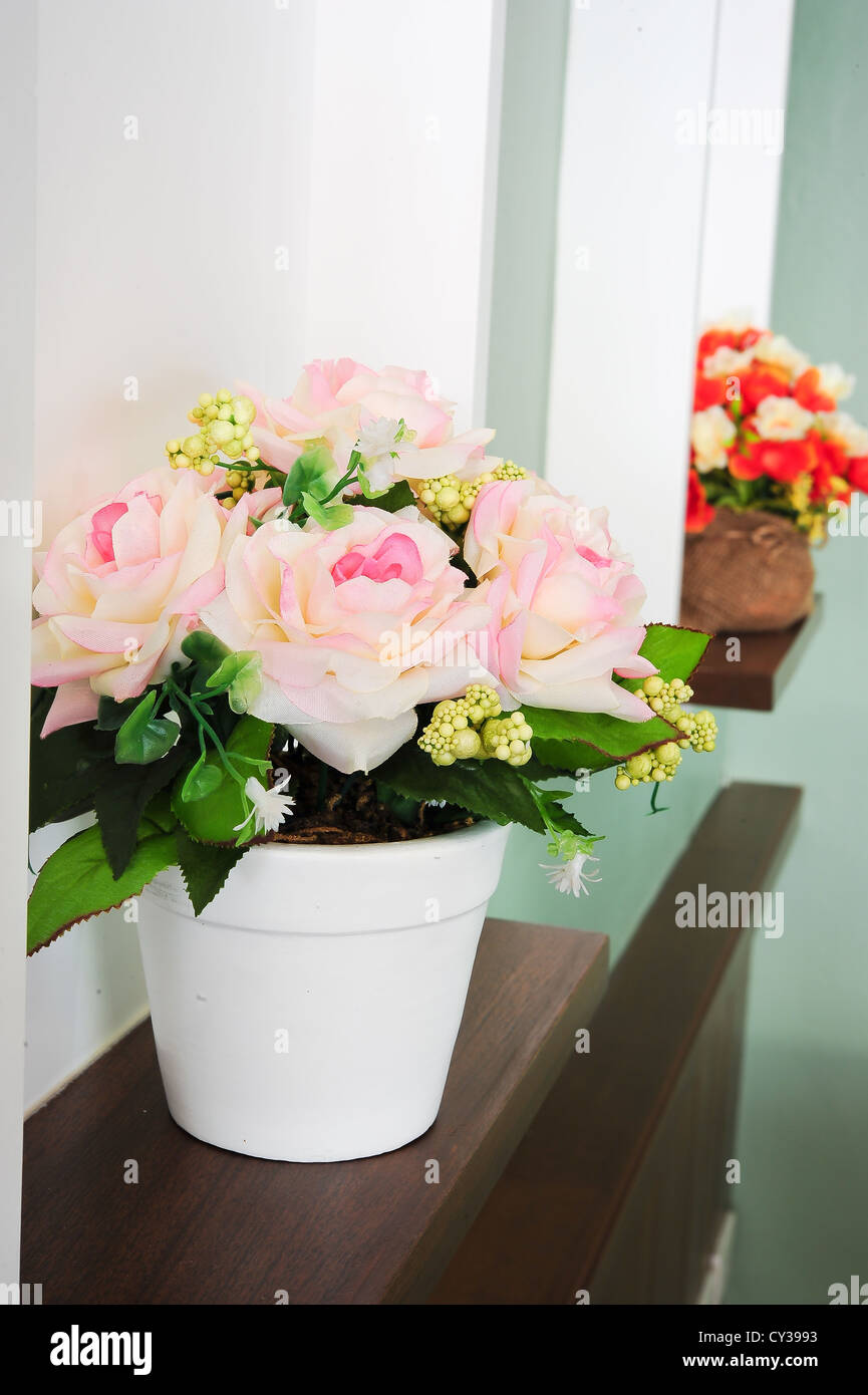 Colorful Artificial Flower Stock Photo - Alamy