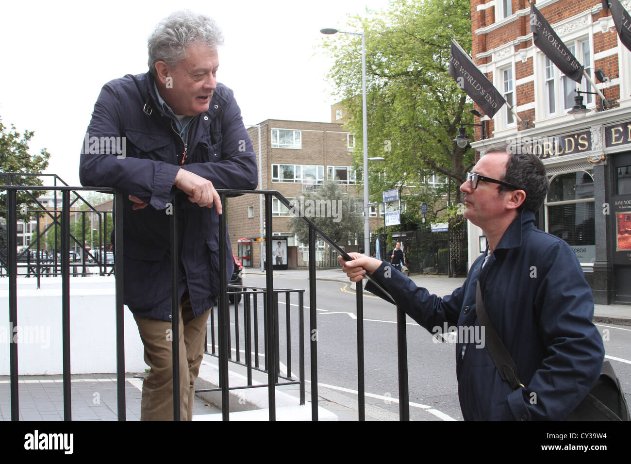 Paul Gorman, writer, cultural commentator and curator and Nigel ...