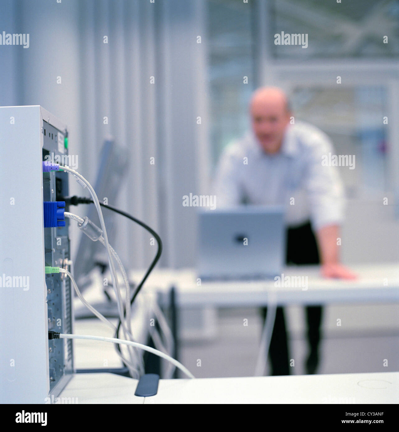 business people data center control center man License free except ads ...