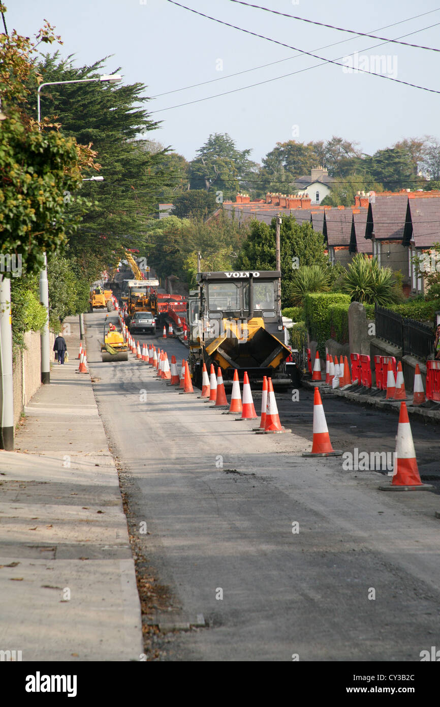 Traffic cones in roadworks hi-res stock photography and images - Alamy