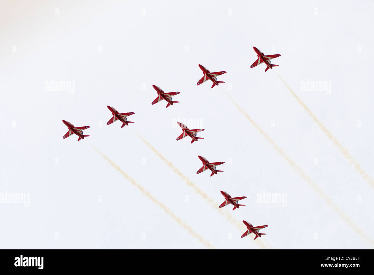 Red arrows aerobatic team in hi-res stock photography and images - Alamy