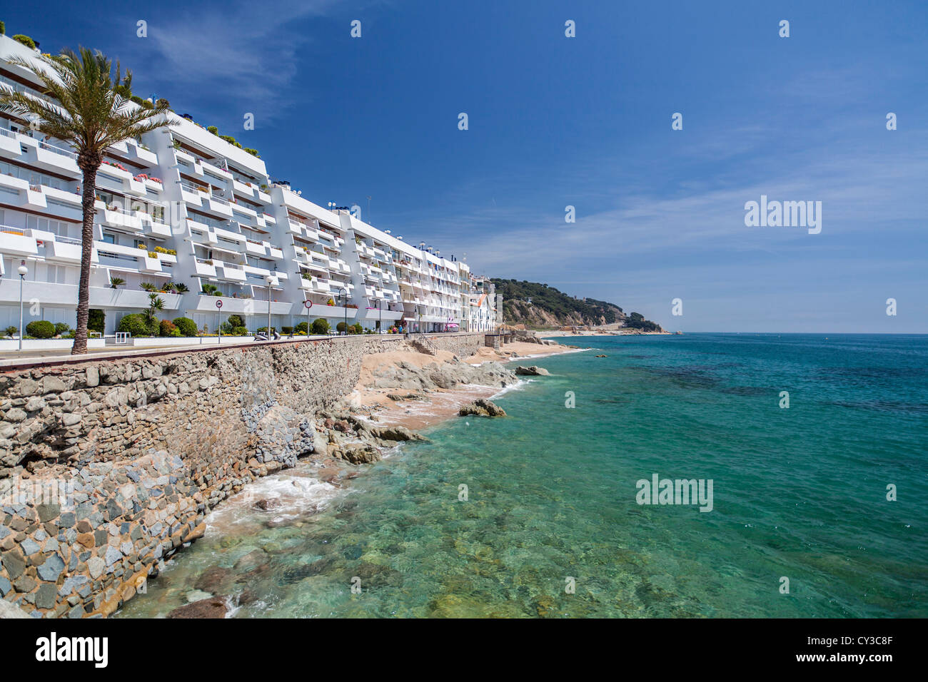 sant pol de mar,catalonia,spain.promenade Stock Photo - Alamy