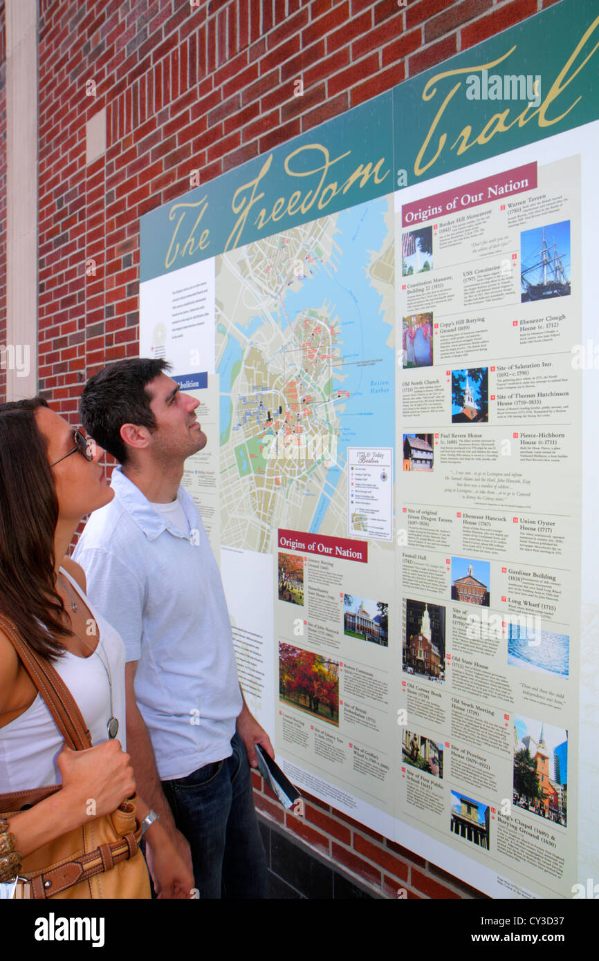 Boston Massachusetts,Hanover Street,The Freedom Trail,man men male ...