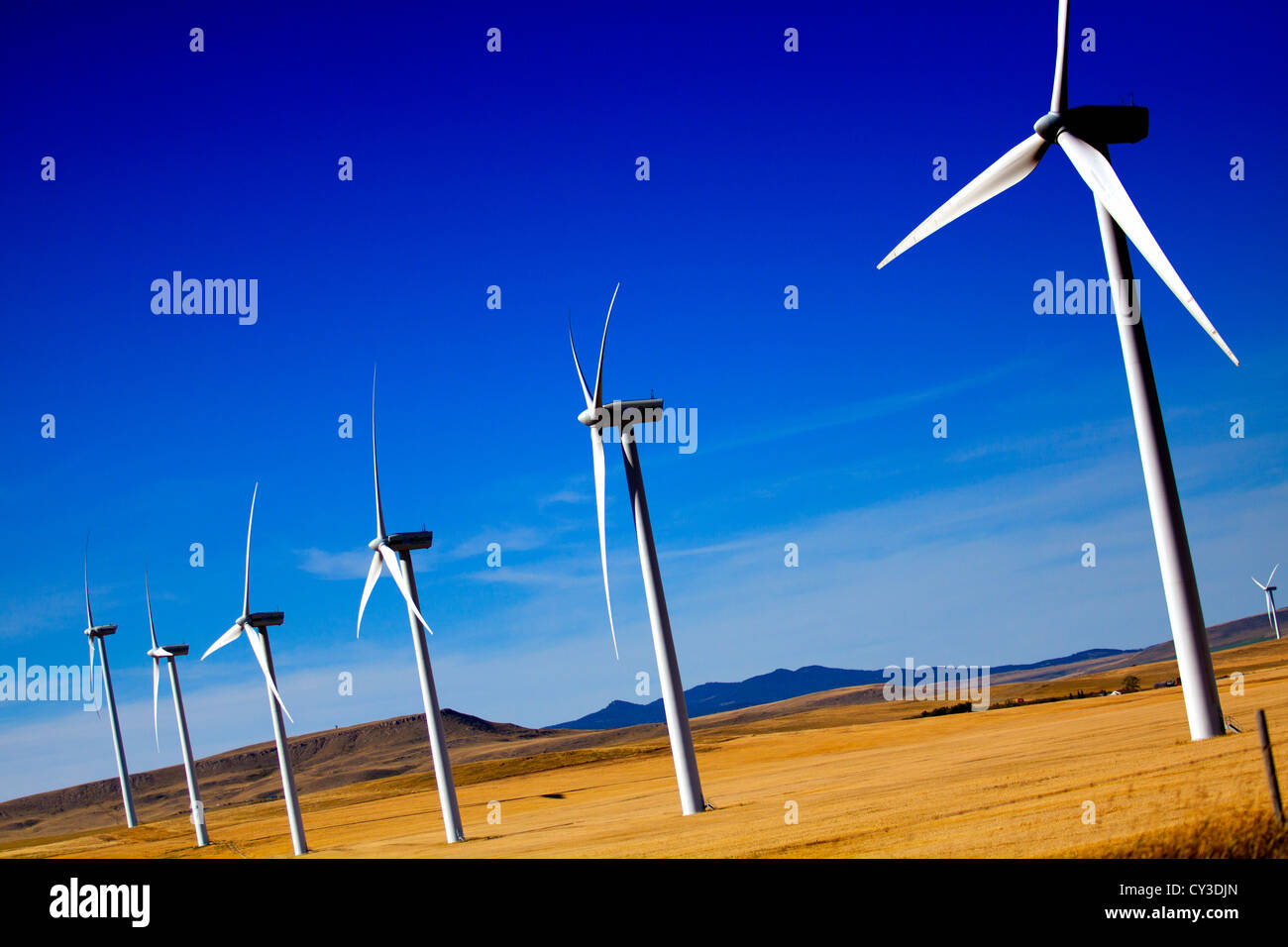 Prairie Wind Turbines Stock Photo - Alamy