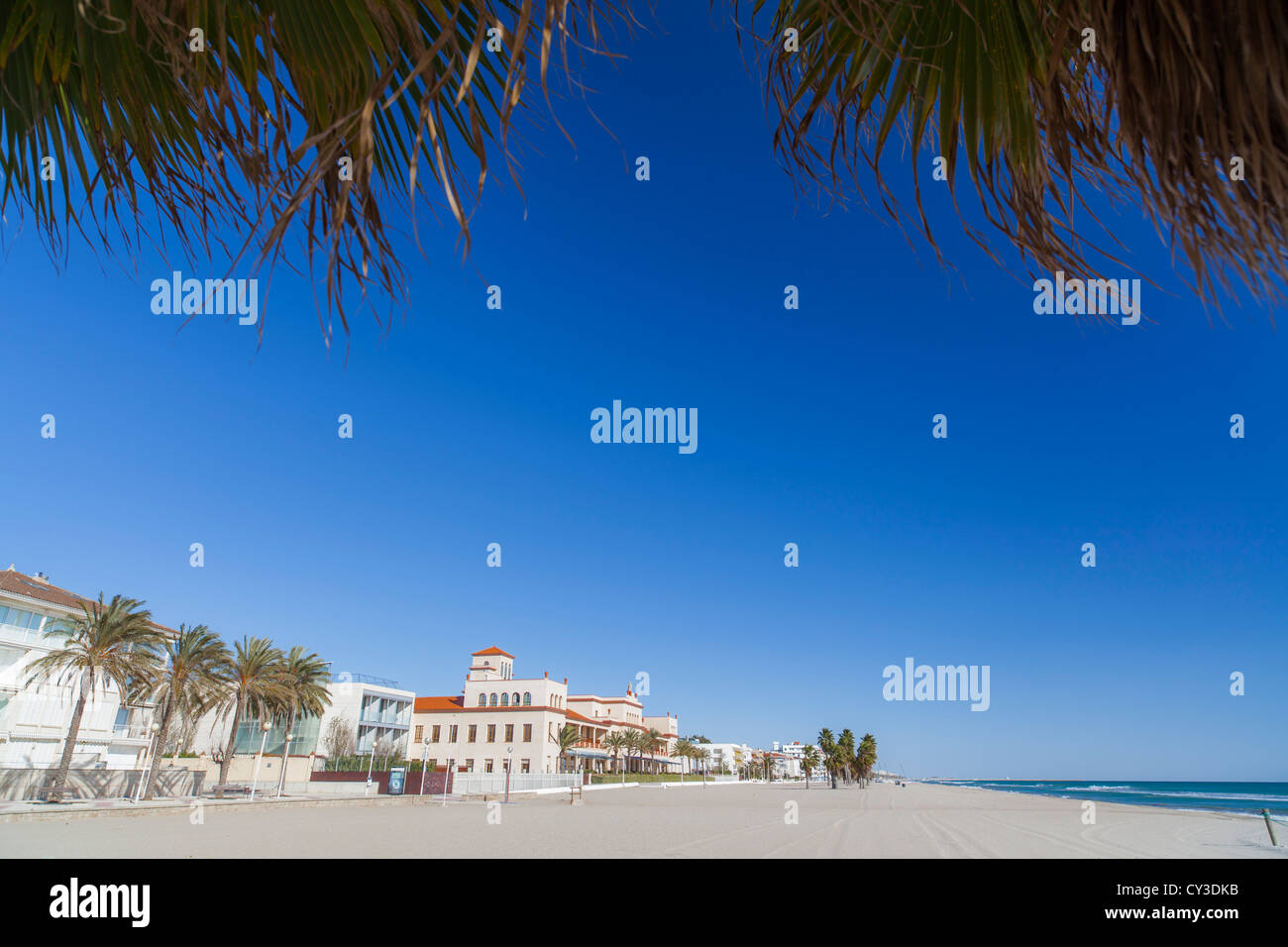 el vendrell,catalonia,spain.mediterranean beach Stock Photo - Alamy