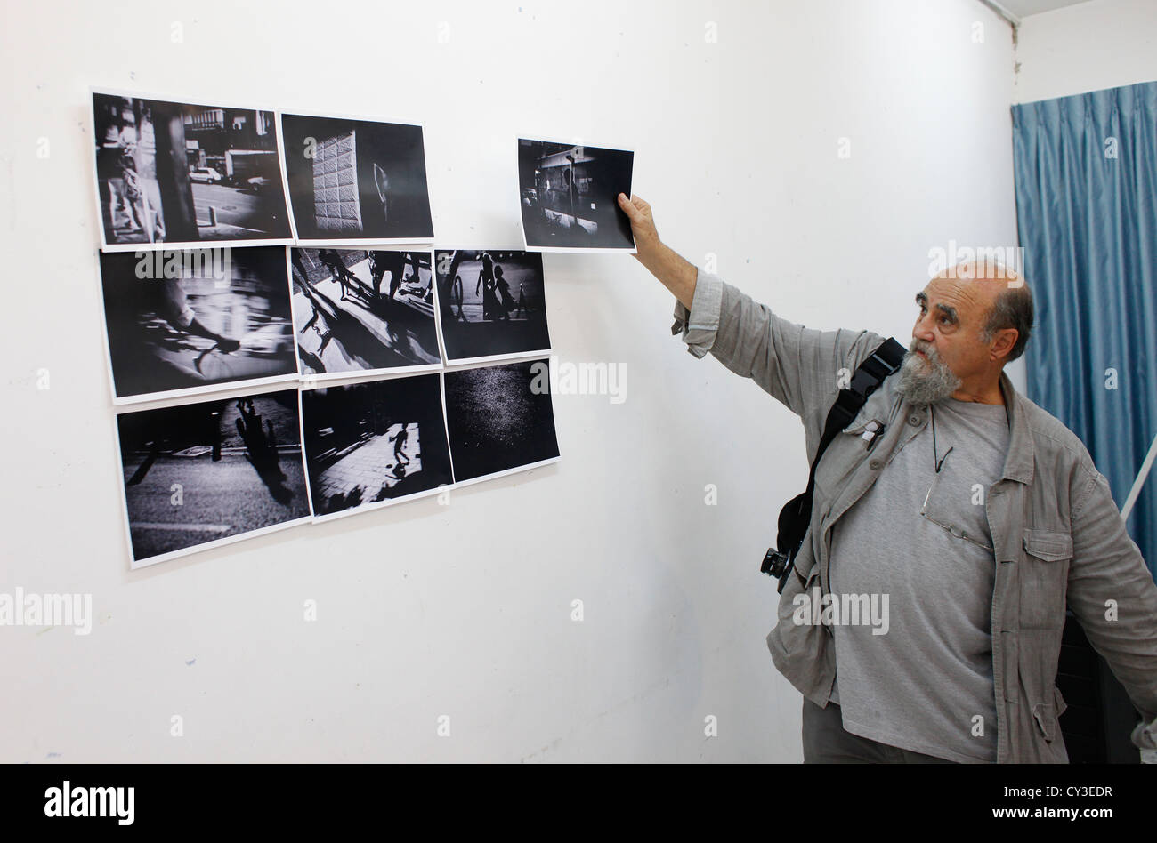 Magnum photographer Attar Abbas during a joint Palestinian Israeli ...