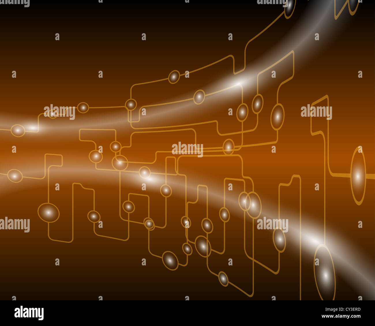 Technological brown background.Vector illustration with transparency ...