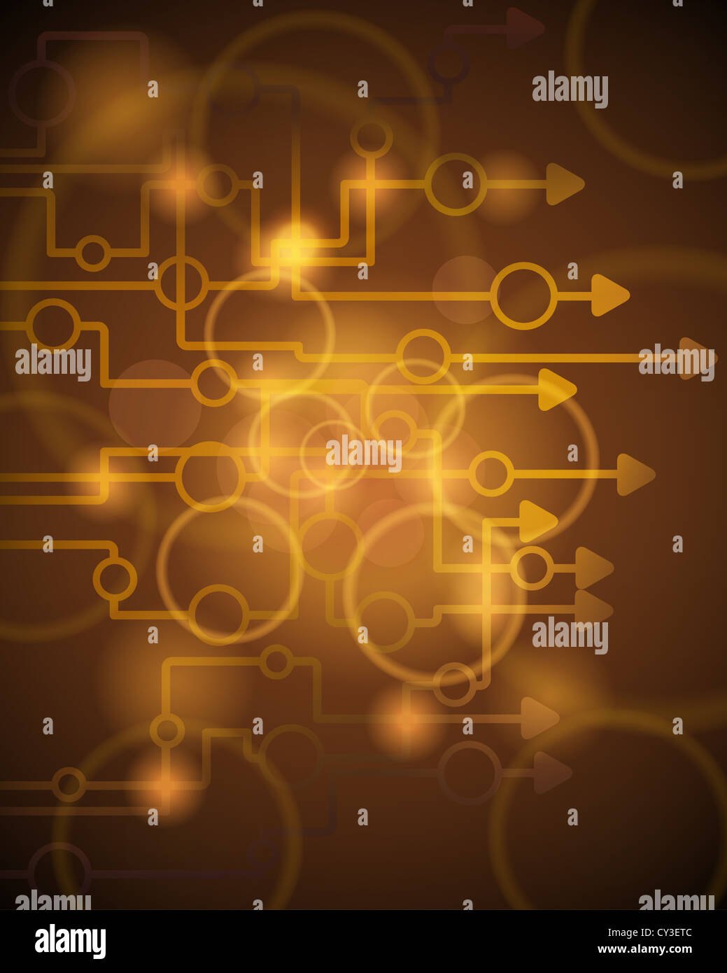 Technological brown background.Vector illustration with transparency ...