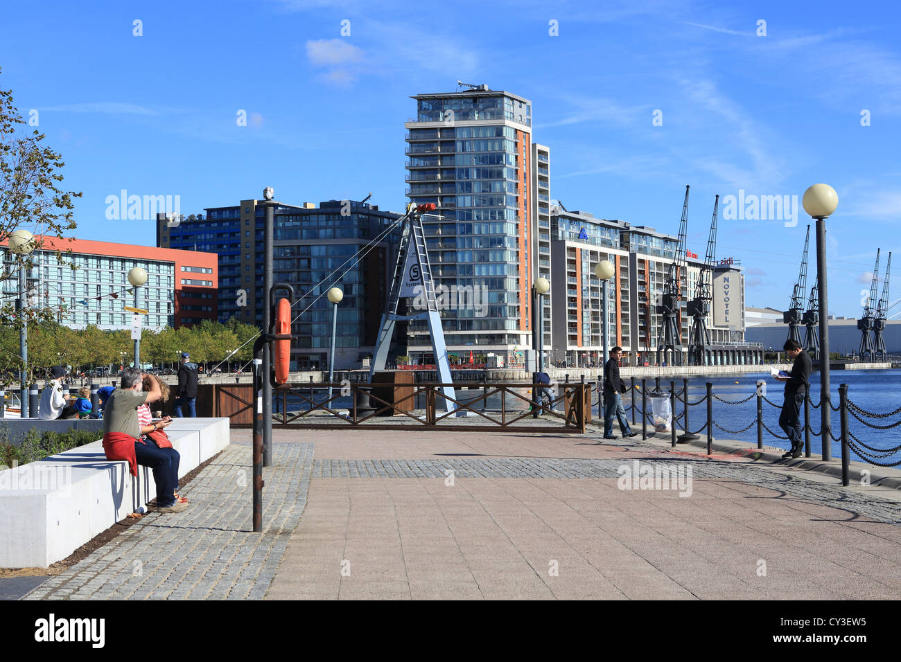 The riverside walk in Royal Docks, in Newham's Green Enterprise ...