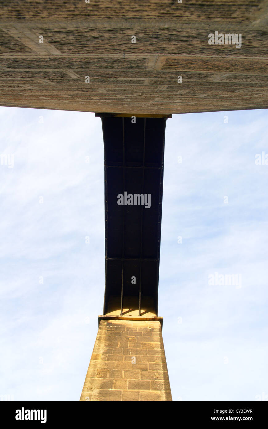 The Froncysyllte aqueduct in the town of Trevor North Wales. A world ...