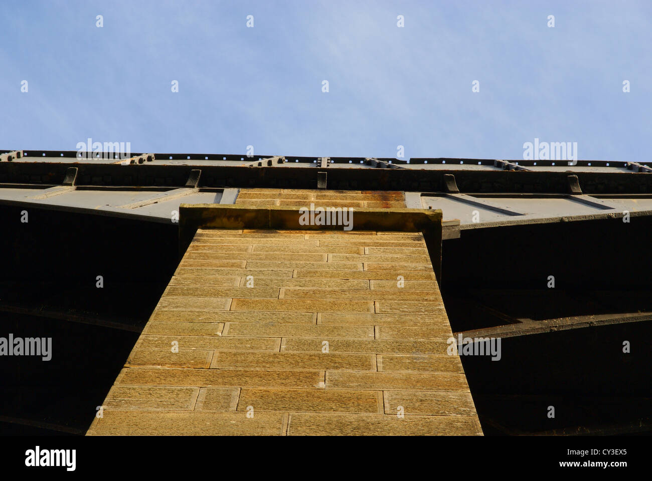 The Froncysyllte aqueduct in the town of Trevor North Wales. A world ...