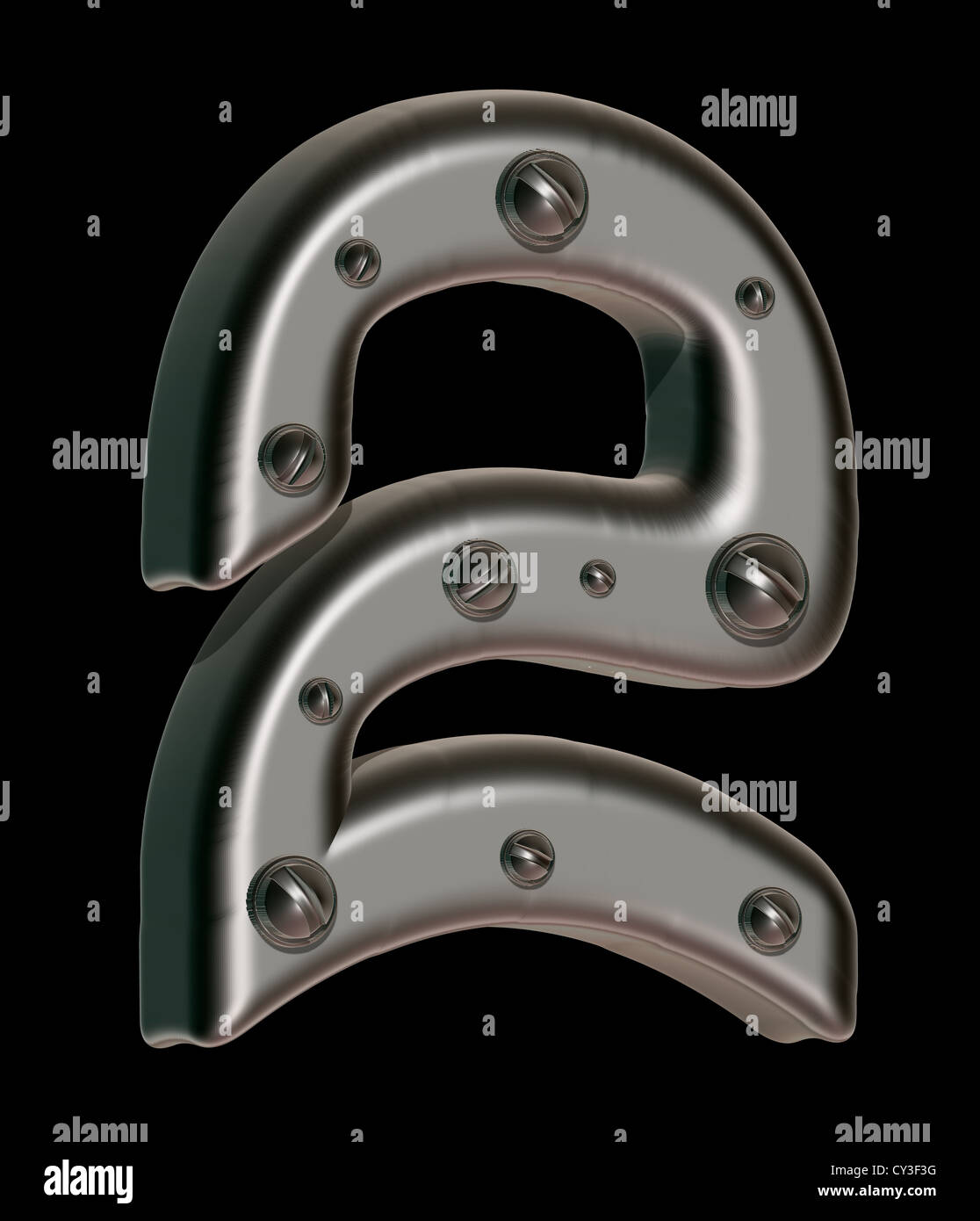 Metal 3d number 3d fonts 3d letter 3d font hi-res stock photography and ...