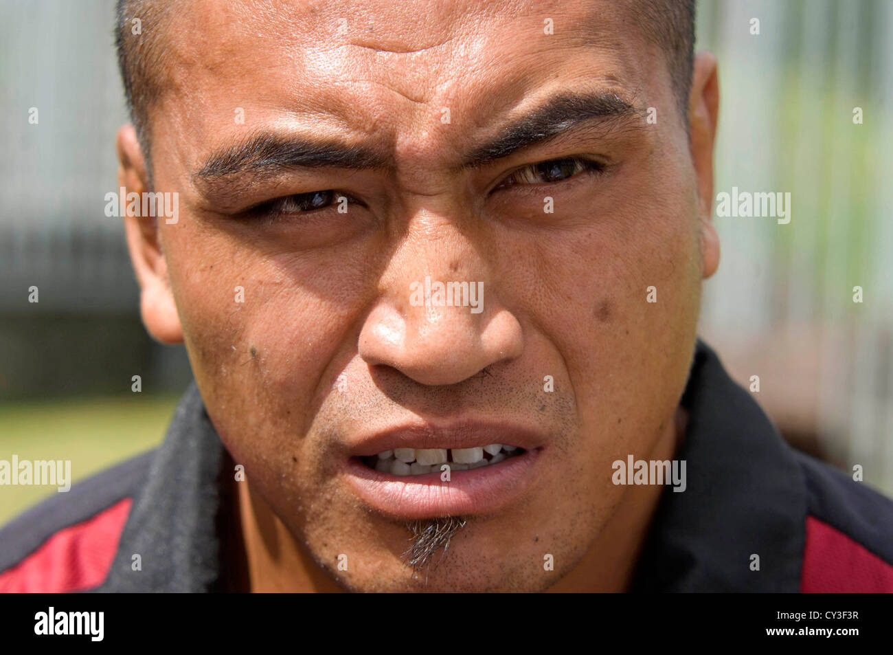 Jerry Collins the former New Zealand All Black rugby player pictured ...