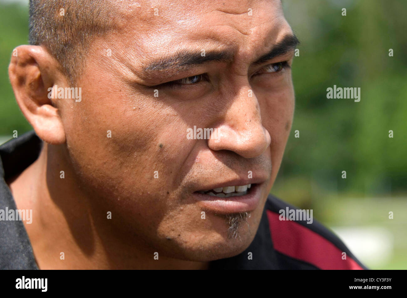 Jerry Collins the former New Zealand All Black rugby player pictured ...