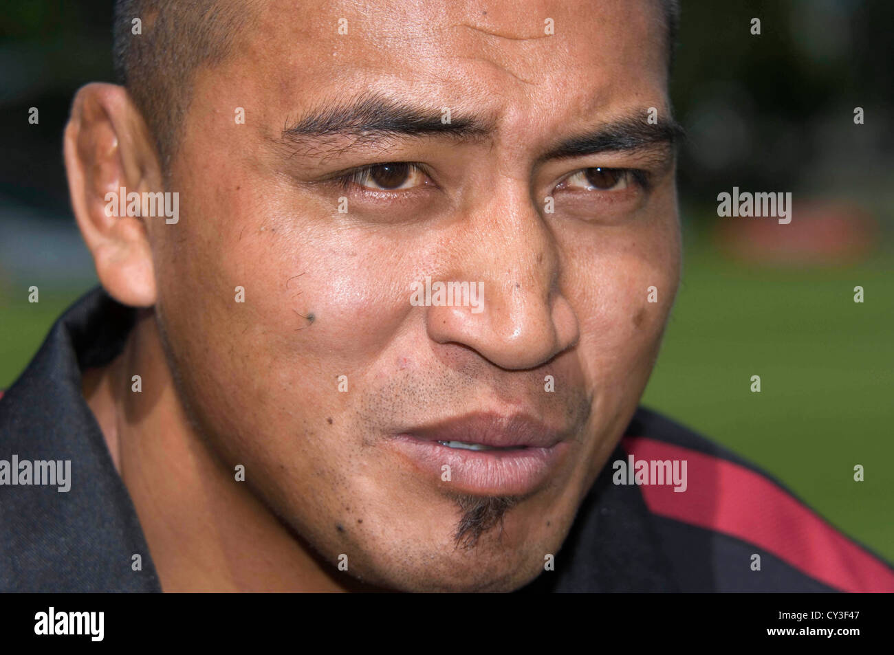 Jerry Collins the former New Zealand All Black rugby player pictured ...