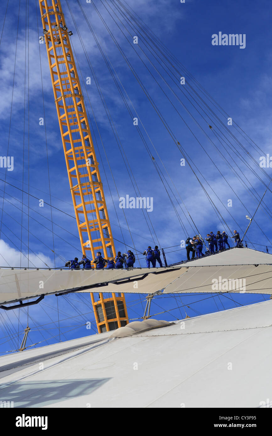 Up at the O2, an exhilarating outdoor challenge, taking a 90 minute ...