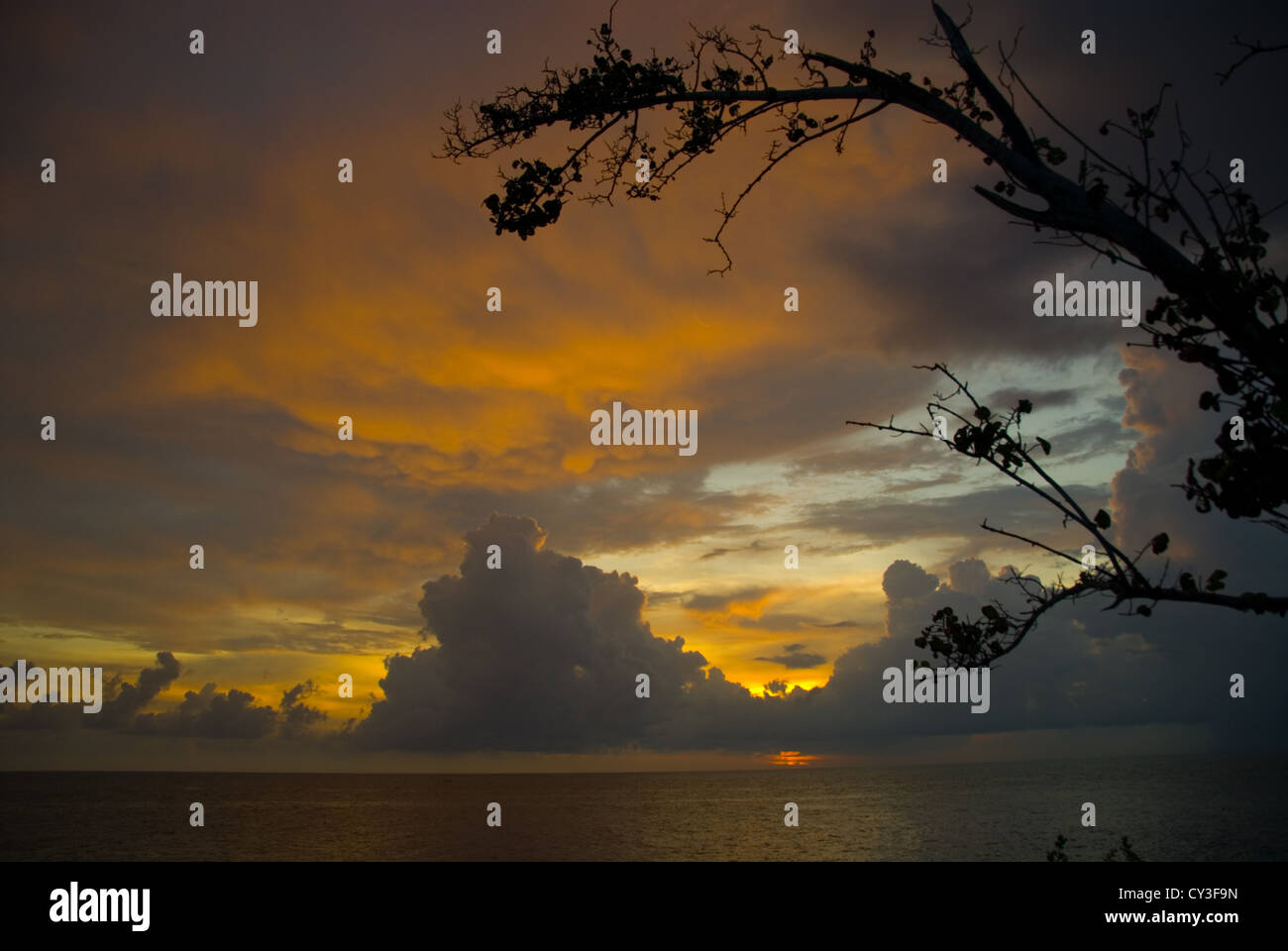 A delightful Jamaican sunset, as seen from Rick's Cafe Stock Photo - Alamy