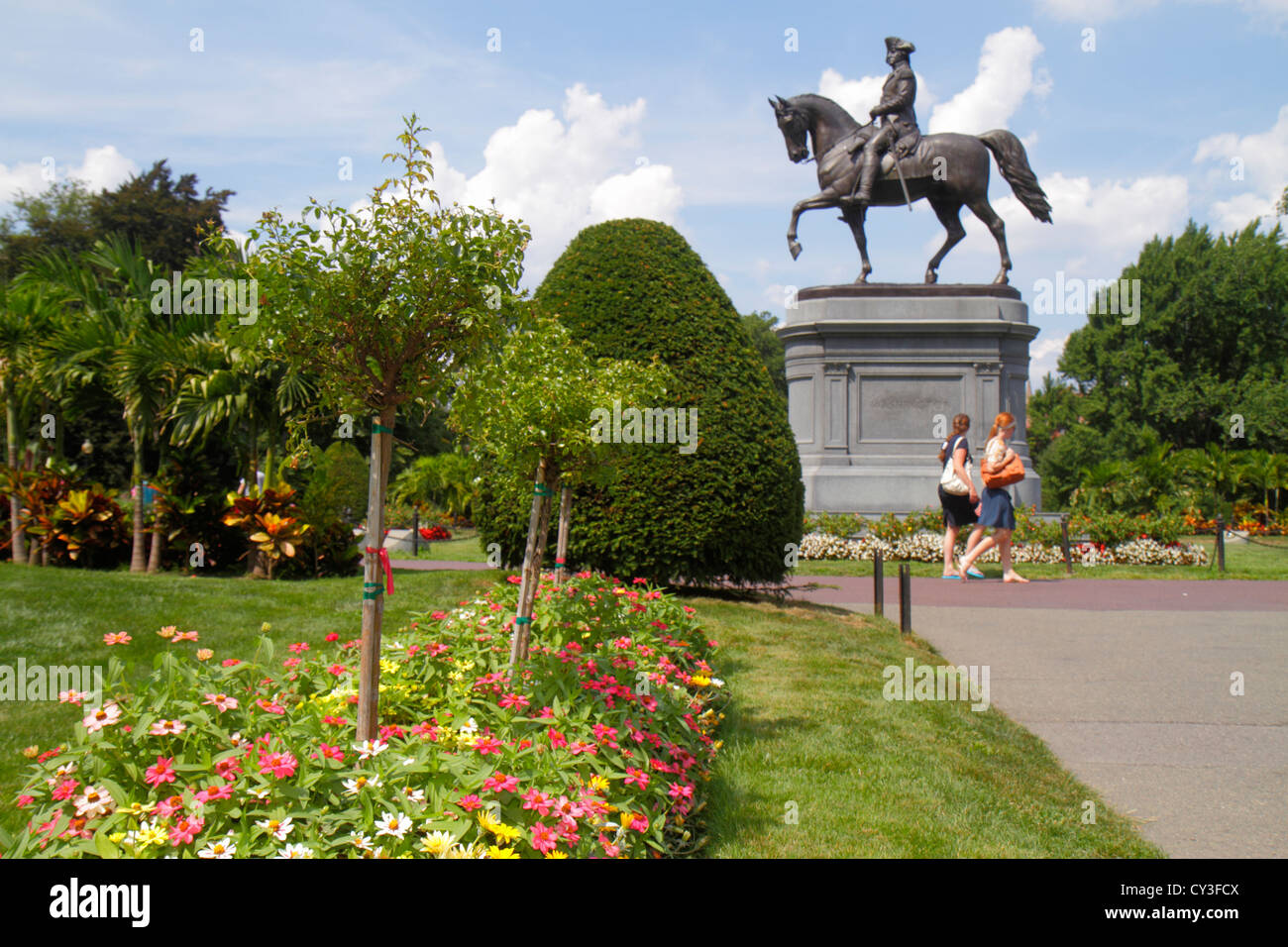 Boston Massachusetts,Boston Public Garden,George Washington,bronze ...