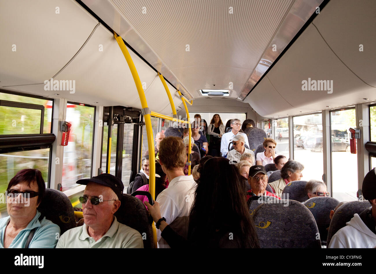 Europe bus public interior hi-res stock photography and images - Alamy