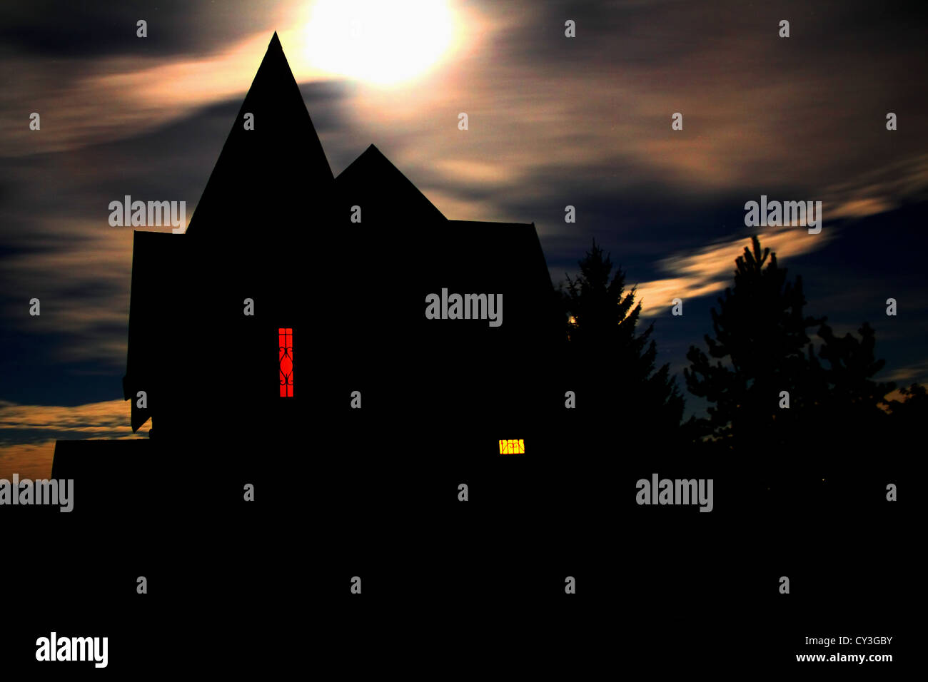 Horror halloween house gothic hi-res stock photography and images - Alamy