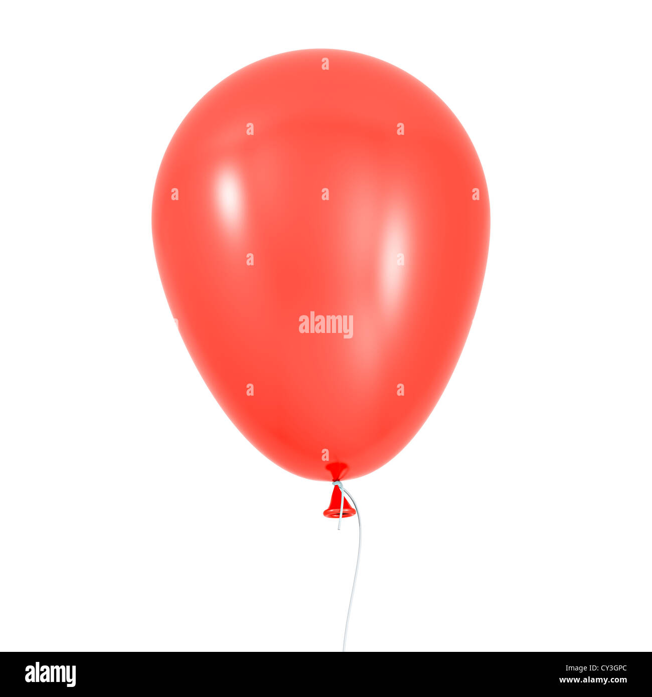 red balloon isolated on white background Stock Photo - Alamy