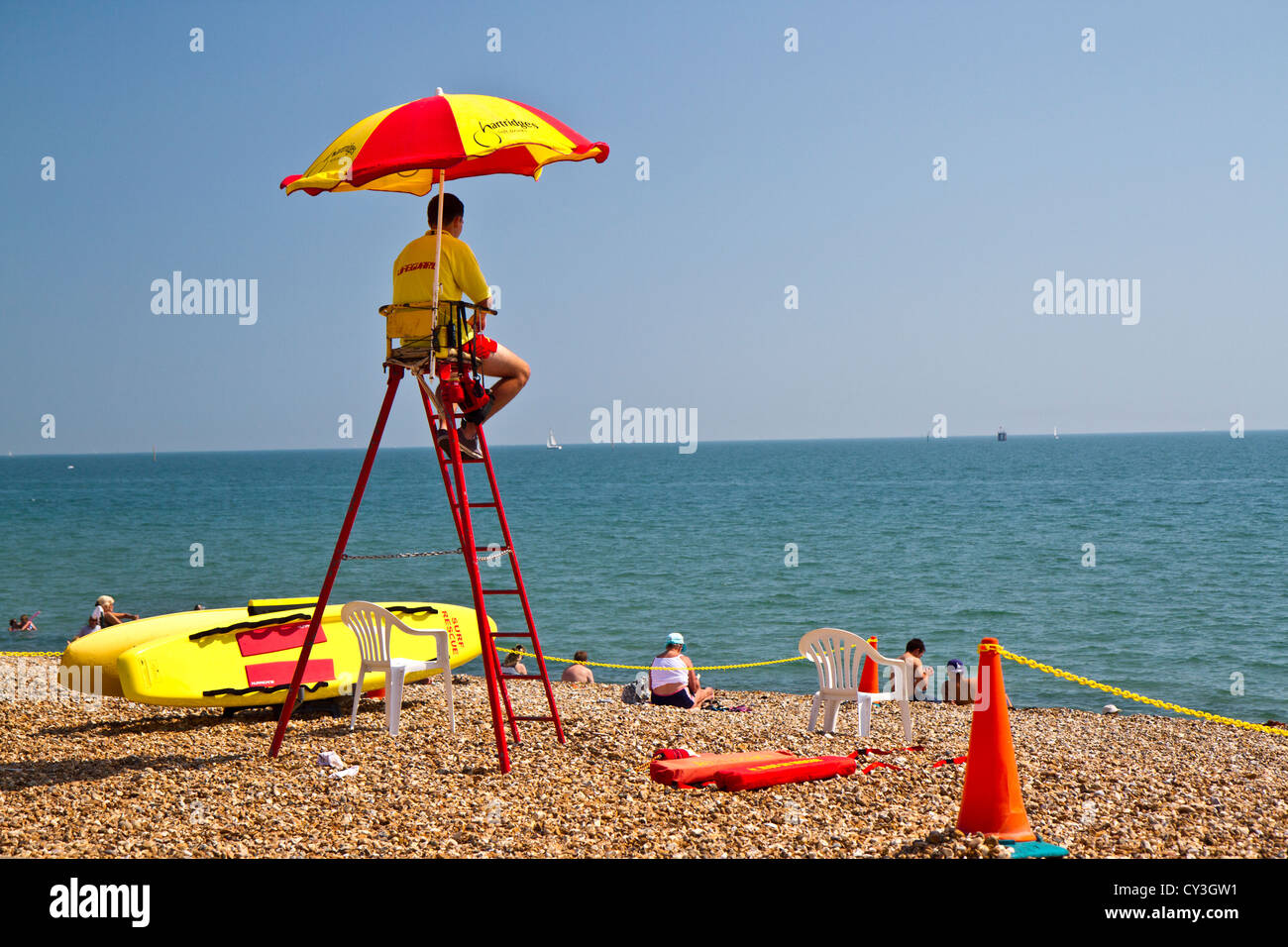 Southsea Seafront Lifeguard Stock Photo - Alamy